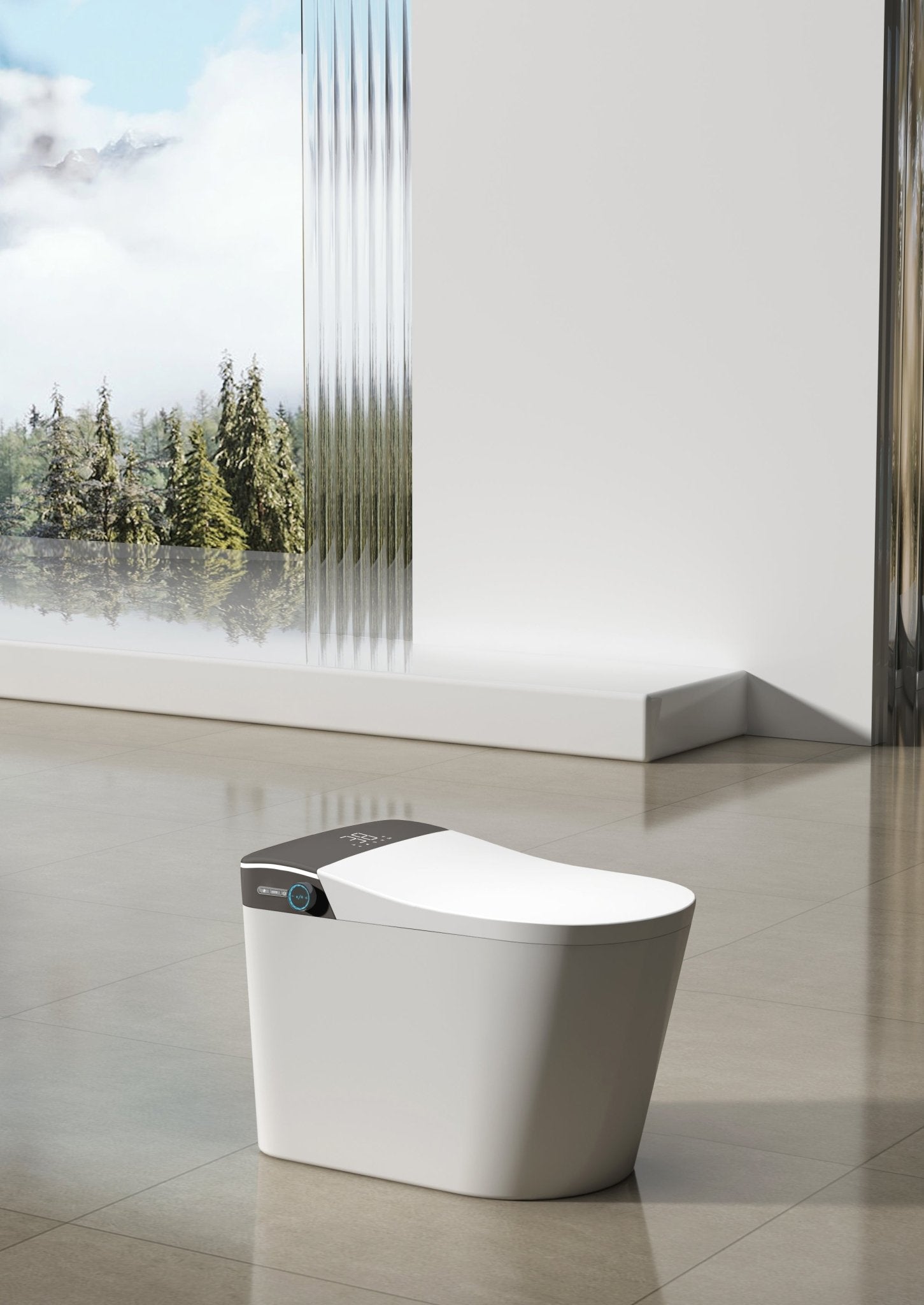 LuxFresh® Curvilinear Japanese Style Smart Toilet UK | Voice Control ...